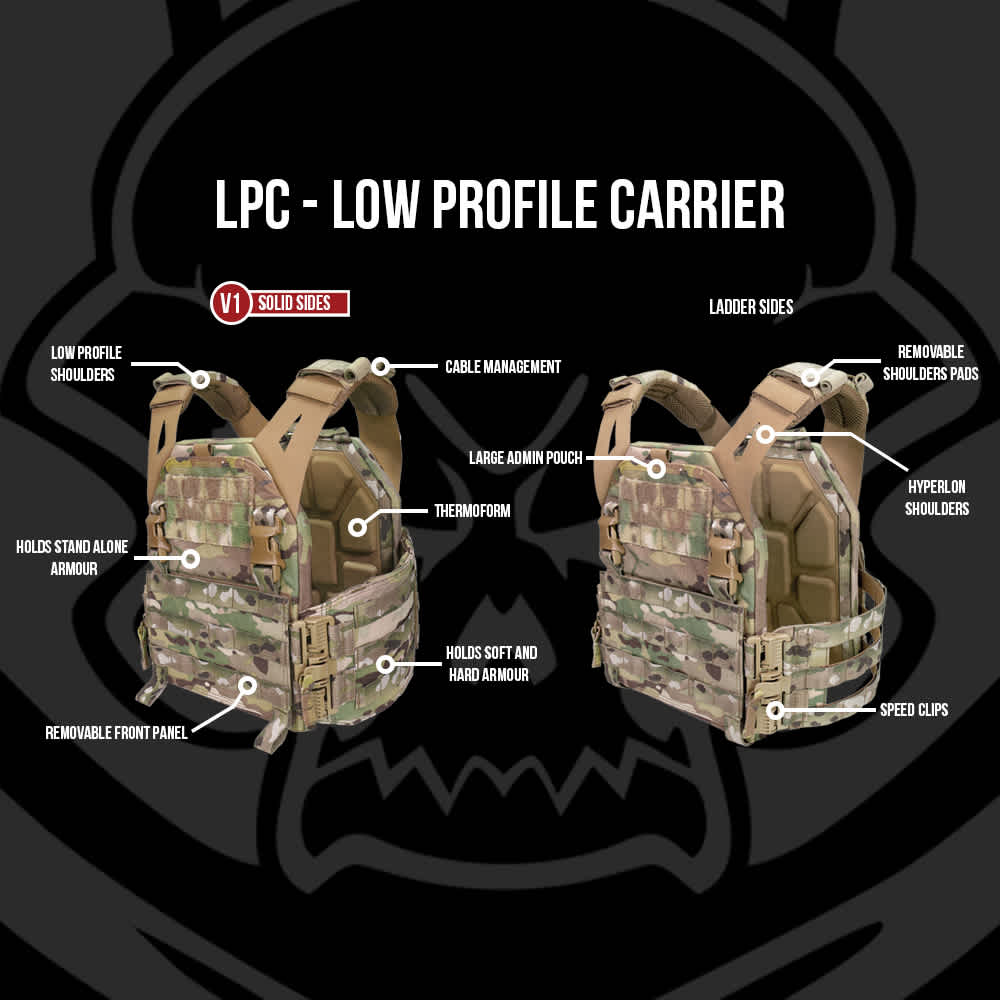 Bundle LPC plate carrier & IIIA soft Armor
